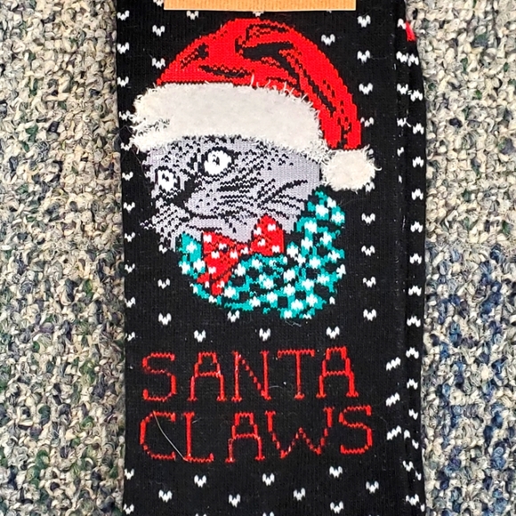 Accessories | Santa Claws Cat Kitten Novelty Socks Christmas Holiday ...